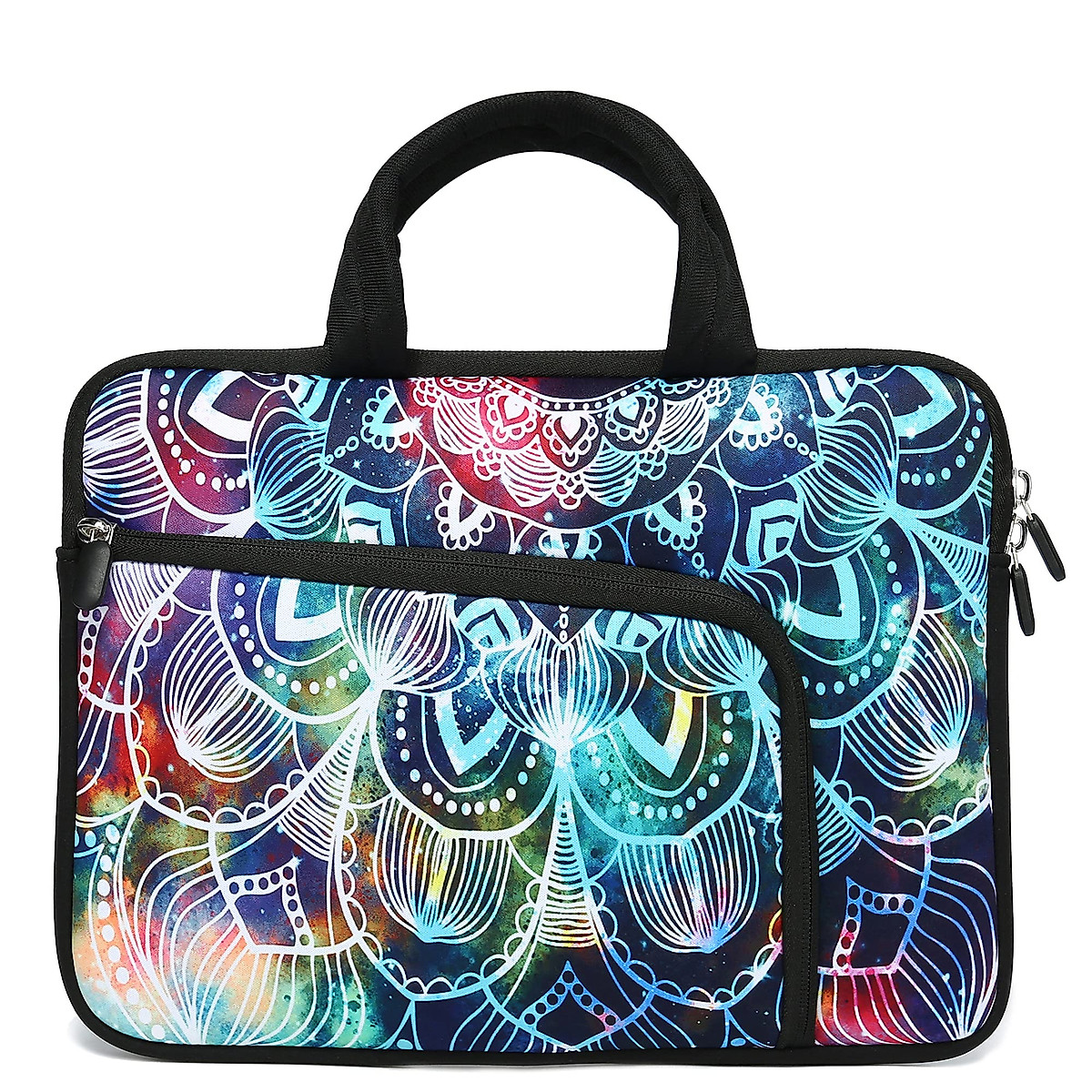 14 15 15.4 15.6 Inch Laptop Handle Bag Computer Protective Case Sleeve Neoprene Cover Compatible with MacBook Pro 15" 15.6" Dell Lenovo HP Asus Acer Sony Toshiba Chromebook Notebook (Mandala Arts)