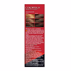 Revlon Colorsilk Beautiful Color Permanent Hair Color, Long-Lasting High-Definition Color, Shine & Silky Softness with 100% Gray Coverage, Ammonia Free, 030 Dark Brown, 1 Pack