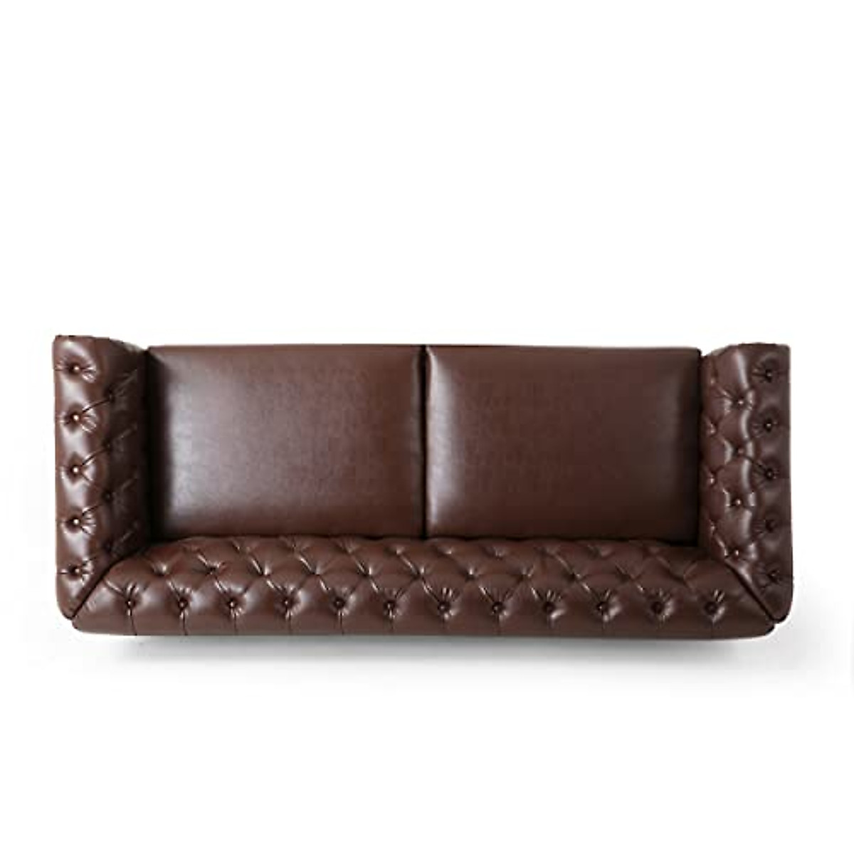 Christopher Knight Home Castalia Sofas, Dark Brown + Natural