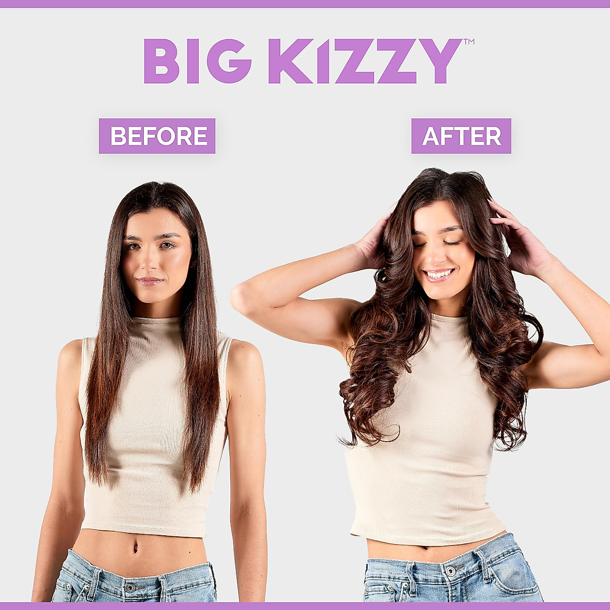 Big Kizzy Hair Extensions Tape - Extra Hold Double Sided - Fits Most Tape in Hair Extensions, 4cm x .8cm Tape for Extensions, Professional Extension Tape