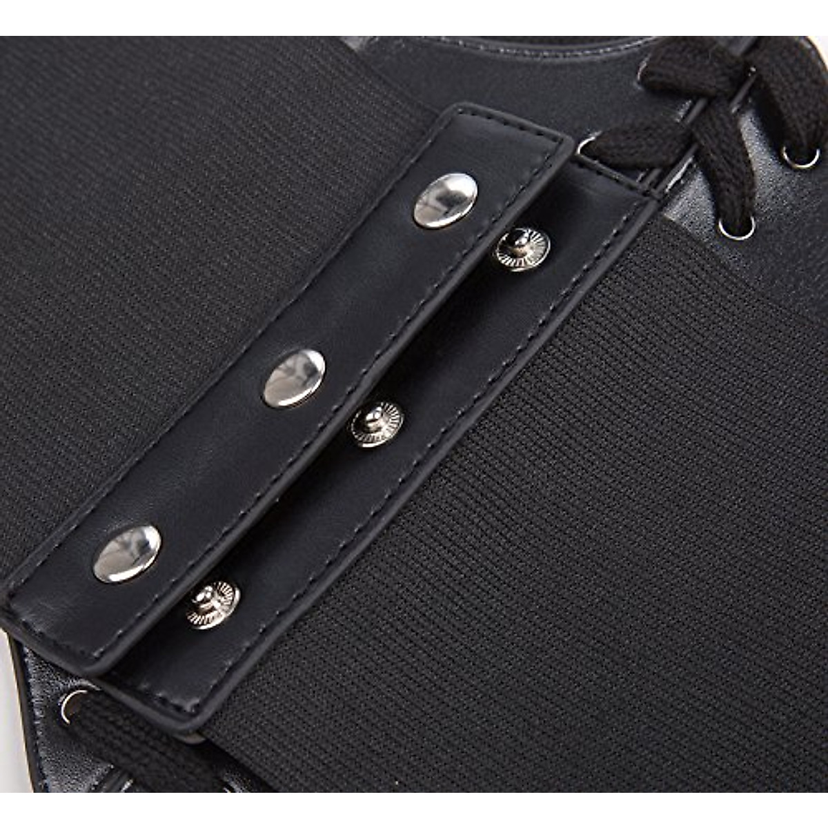 GRACE KARIN Women's Black Elastic Corset Chunky Waistband Wide Waist Cincher Belt(S,Black)