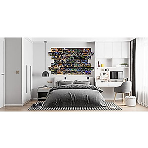 LIYA 50PCS Monster Truck Wall Collage Kit - 4x6 inch - Monster Truck Wall Decor, Posters for Boys Room, Monster Trucks Aesthetic Pictures Decorations, Monster Truck Room Decor for Boys, Monster Jam Posters for Room Bedroom Playroom Wall Art Birthday Party