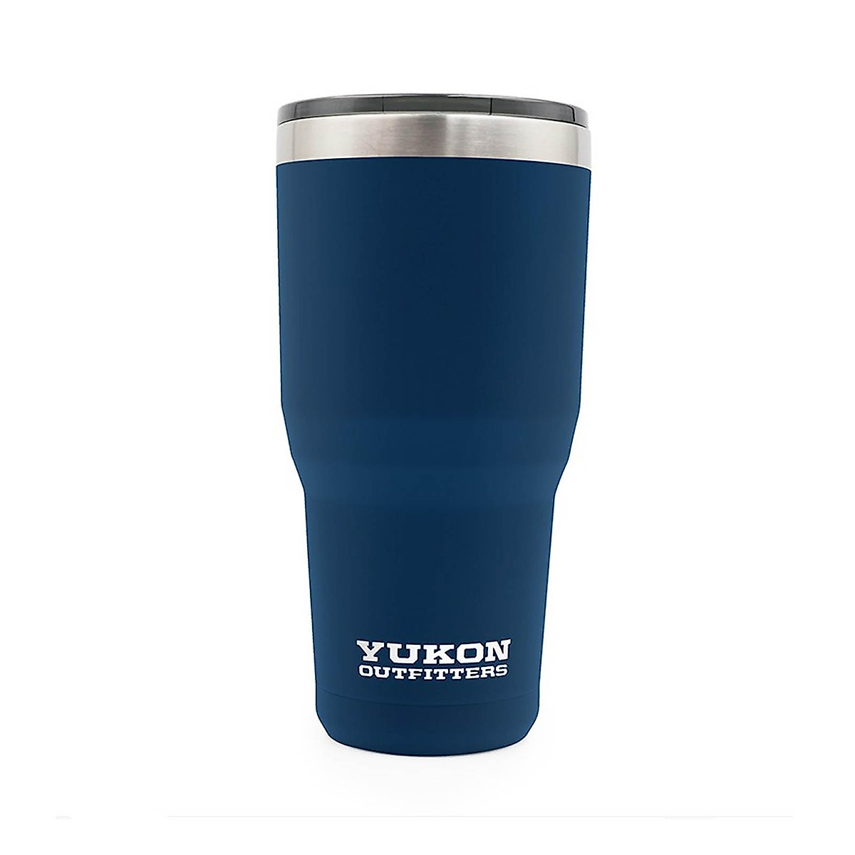 Yukon Outfitters Freedom High Grade 18/8 Corrosion-Resistant Stainless Steel Double Wall Vacuum Insulated Tumbler (30oz / 890ml) - 7.85" H x 3.9" Top Dia. / 2.9" Bottom dia., Navy