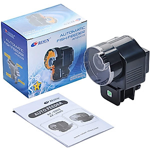 Xiaojiatech Aquarium Automatic Fish Food Dispenser Vacation Fish Feeder Tank Feeder Timer Auto Feeders for Holiday Moisture-Proof Electric Auto Fish Food Dispenser Aquatic Pet Supplies (AF-2003)