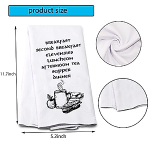 POFULL Second Breakfast Gift Funny Movie Inspired Kitchen Towel Home Decor Hostess Gift (Breakfast Towel)