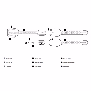 Gerber Gear 31-003465N ComplEAT Camping Utensils Cooking Tool Set, Burnt Bronze