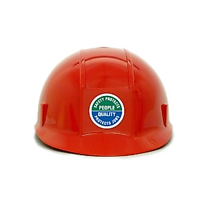 SmartSign Safety Protects People - Quality Protects Jobs Pack of 5 Hard Hat Labels | Retro-Reflective, 2" Circle