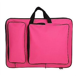 JIAHG Water-Resistant Art Portfolio Carry Bag A3 Art Work Portfolio Tote Drawing Board Bag Portable Painting Sketch Pad Storage Bag Professional Art Organizer for Palette Paints Brushes