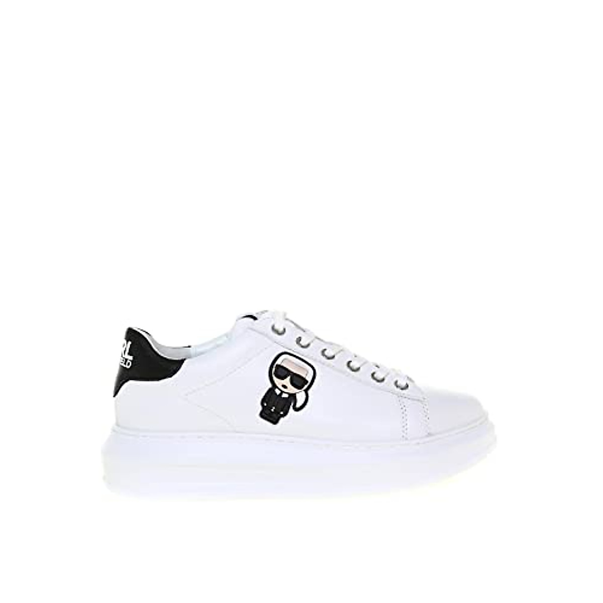 KARL LAGERFELD Kapri Karl Ikonic Lo Lace Trainers Women White/Black - 6.0 - Low Top Trainers Shoes