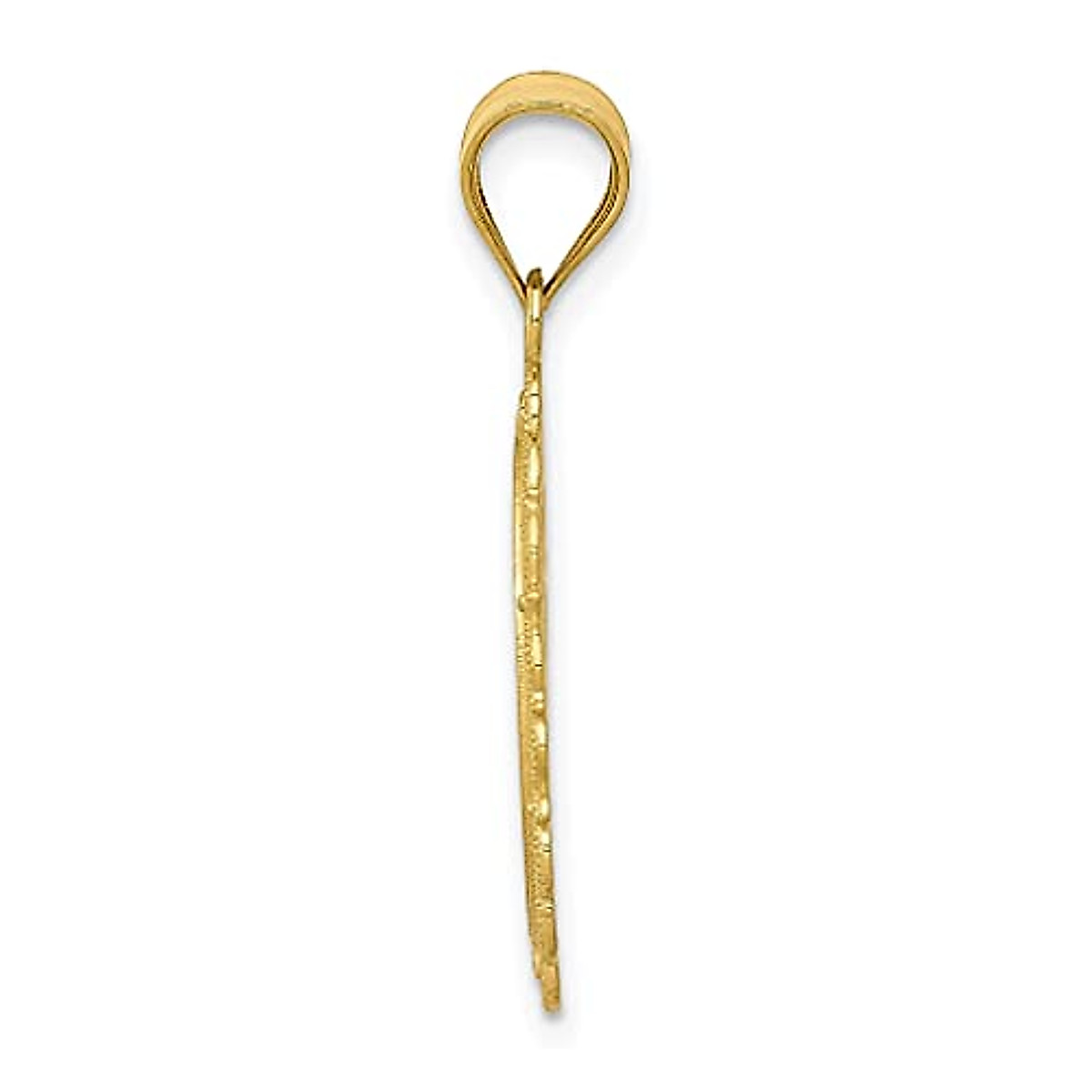 14K Yellow Gold Taurus Zodiac Oval Necklace Charm Pendant (Bull) Only