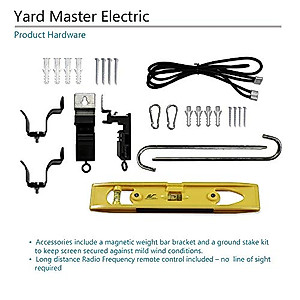 Elite Screens Yard Master Electric, 120 Inch 16:9, Outdoor Motorized Automatic Projector Projection Screen IP33, Rain/Water Protection 8K 4K Ultra HD Movie - US Based Company 2-YEAR WARRANTY