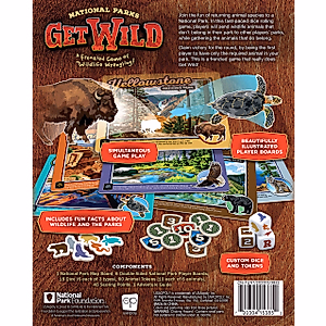 USAOPOLY National Parks Get Wild | Quick-Rolling Dice Game Featuring Iconic National Park Locations | Great Kids Game & Family Board Game