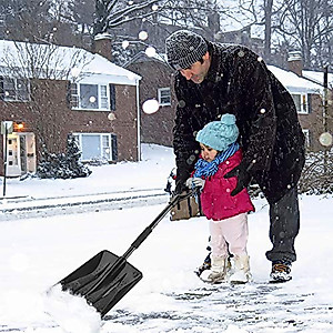 Folding Emergency Snow Shovel, Snow Shovel for Car Lightweight Portable Sport Utility Detachable Shovel for Driveway Car Emergency Home Garden Camping Beach