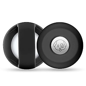 Airtag Holder for Dog Collar, Cibaabo Silicone Air Tag Case Cover Compatible with Apple Airtags for 0.8-1.2inch Cat Pet Collar Harness Loop