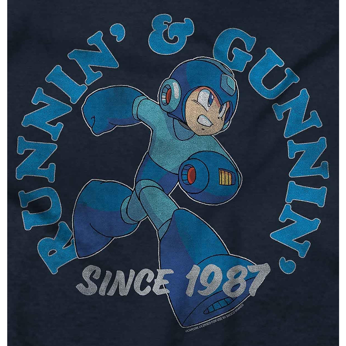 Brisco Brands Mega Man Video Game Runnin and Gunnin Baby Romper Boys or Girls