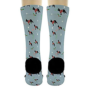 Dog Lovers Gift German Shepherd Socks Dog Print Christmas Accessories 1-Pair Novelty Crew Socks