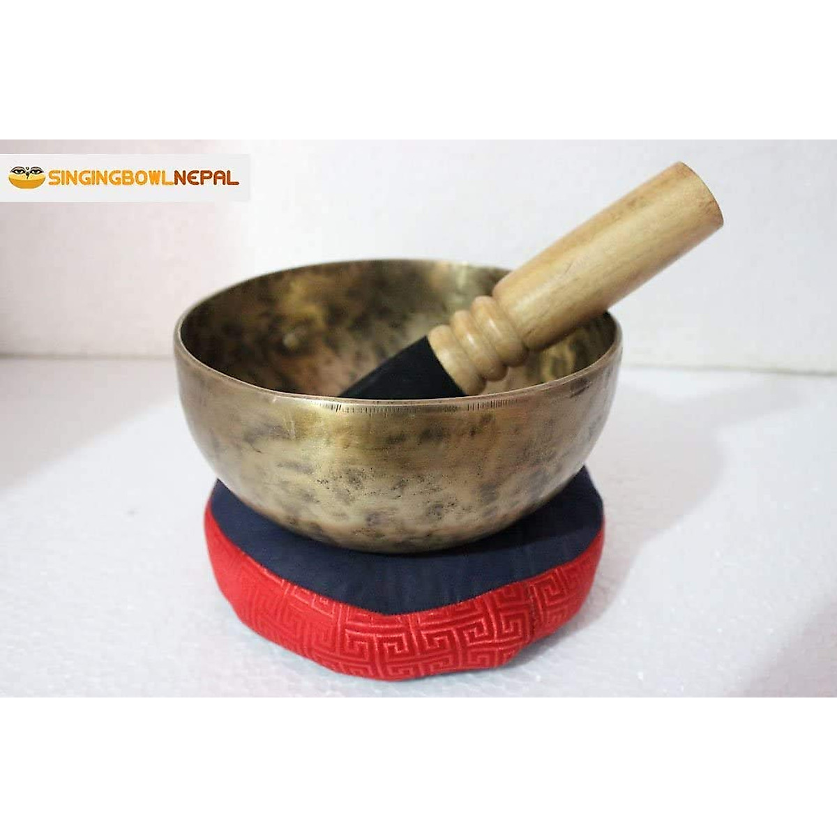 Solar Plexus Chakra E Note Auntic Hand Hammered Tibetan Meditation Singing Bowl 7 Inches - Yoga Old Bowl By Singing Nepal