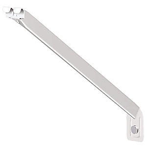 ClosetMaid Wire Shelving Support Brackets for 16 in. Deep Shelves, with Anchors & Pins for Installation, White, 12 Count (Pack of 1)