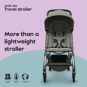 Joolz AER - Premium Baby Stroller - Comfortable & Compact - Foldable & Lightweight Travel Stroller - XXL Sun Hood - Raincover & Travelbag Included - Sage Green