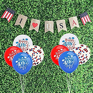 DmHirmg 4th of July Decorations,Patriotic Decorations Include 4th of July Balloon and Fourth of July Decorations,Independence Day Decor for Home Patriotic Party Supplies