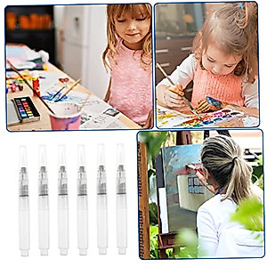 10pcs Travel Set Paint Brushes Set Bulk Pencils Water Brush Water Coloring Brush Pen Water Pen Flat Pen Writing Brush Watercolor Brush Water Soluble Brush Set Refillable
