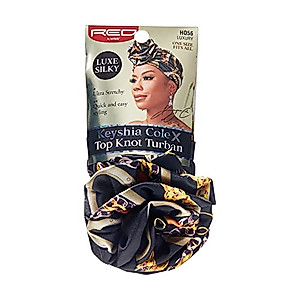 Red by Kiss Top Knot Turban X Keyshia Cole Head Wrap Urban Hair Scarf Luxe Silky Ultra Stretchy Headwraps (Luxury)
