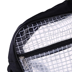 BEITABEITAkaitank Anti-Static Cleanroom Clear Tool Bag Full Cover PVC for Engineer Shoulder Bag Crossbody Bag,Black