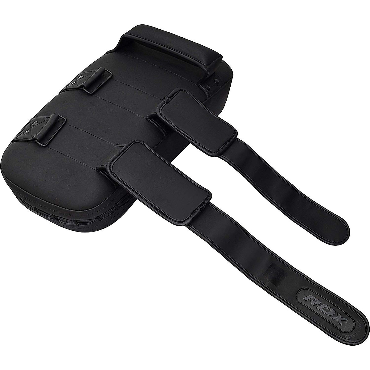 RDX MMA Thai Pad for Target Training, Convex Skin Leather Curved Kickboxing Strike Shield, Coaching Boxing, Muay Thai, Martial Arts, Karate, Taekwondo, Punching