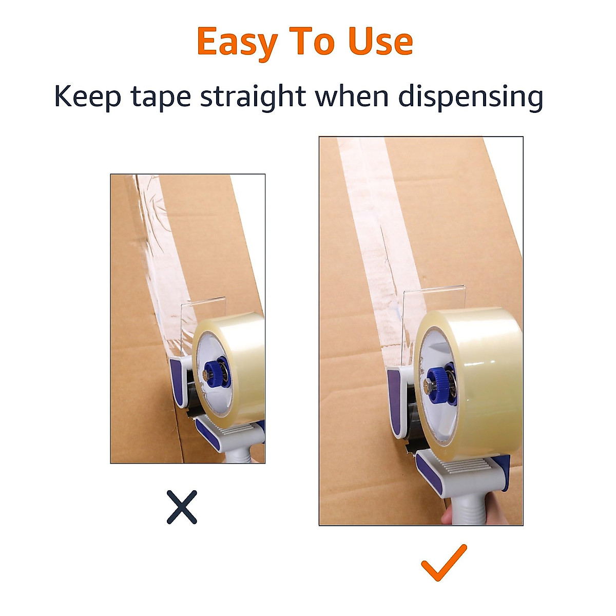 Amazon Basics Packaging Tape Dispenser Gun for 1.88-Inch Wide Packing Tape/3-Inch Inner Paper Core