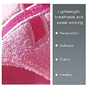 2 Pairs Breast Cancer Awareness Sweatband Pink Ribbon Wristbands Football Wristbands Baseball Wristbands Sports Wristbands for Football Tennis Basketball Baseball Running,Breast Cancer Awareness Gifts