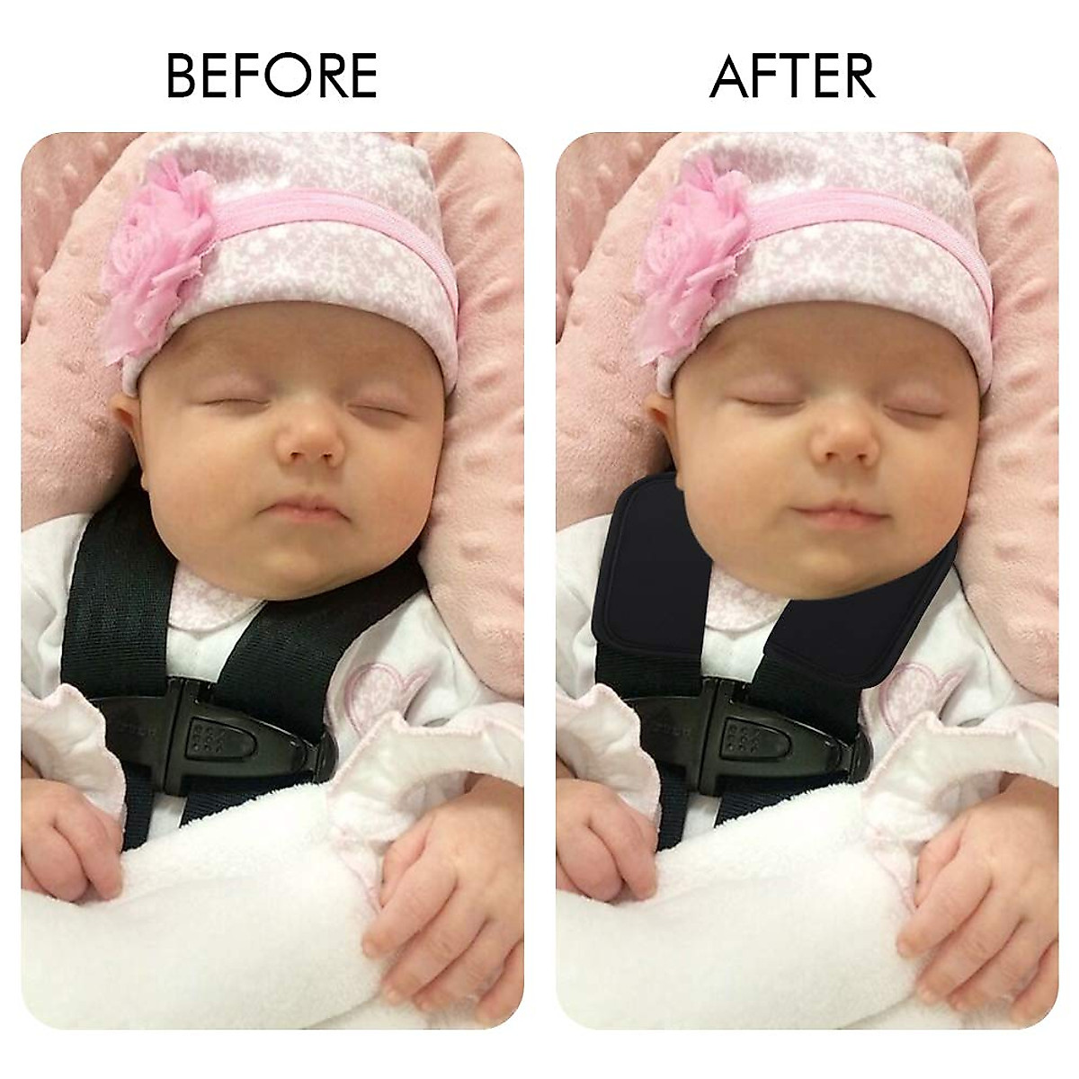 Accmor Car Seat Straps Shoulder Pads Suit, Stroller Belt Covers for Baby Kids,Car Seat Strap Covers for Car Seats, Pushchair, Stroller Belts