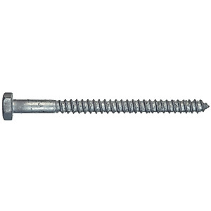 The Hillman Group 812101 Hot Dipped Galavanized Hex Lag Screw, 1/2 X 5-Inch, 25-Pack