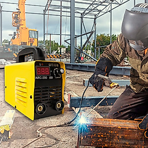 Stick Welder, Welding Machines, Welder Machine 110v, Mini Welder Machine Beginners ARC Welder 200Amp with Display LCD Use Welding Rod Tools