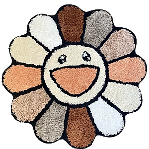 LUXAPE Murakami Rug - Handmade & Premium- 28in (70cm) - Hypebeast Rug - Hypebeast Room Decor - Living Room, Bedroom, Children Room, Door mat - Aesthetic Room Decor - Luxape Rug