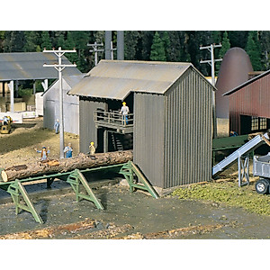 Walthers Cornerstone HO Scale Model Sawmill Outbuildings, 8