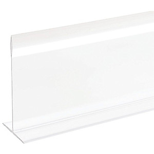 Shelf Divider Case Divider T Shape Clear Acrylic 30" L x 5" H