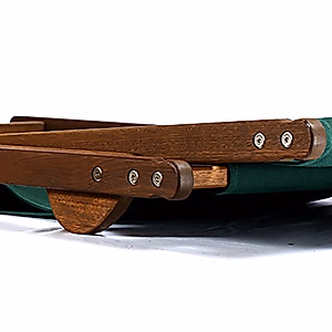 BYER OF MAINE Pangean Glider Chair - Portable Camping Chair, Outside Furniture, Foldable Chair and Space Saving Furniture - Wood, Holds Up to 250 pounds, Green