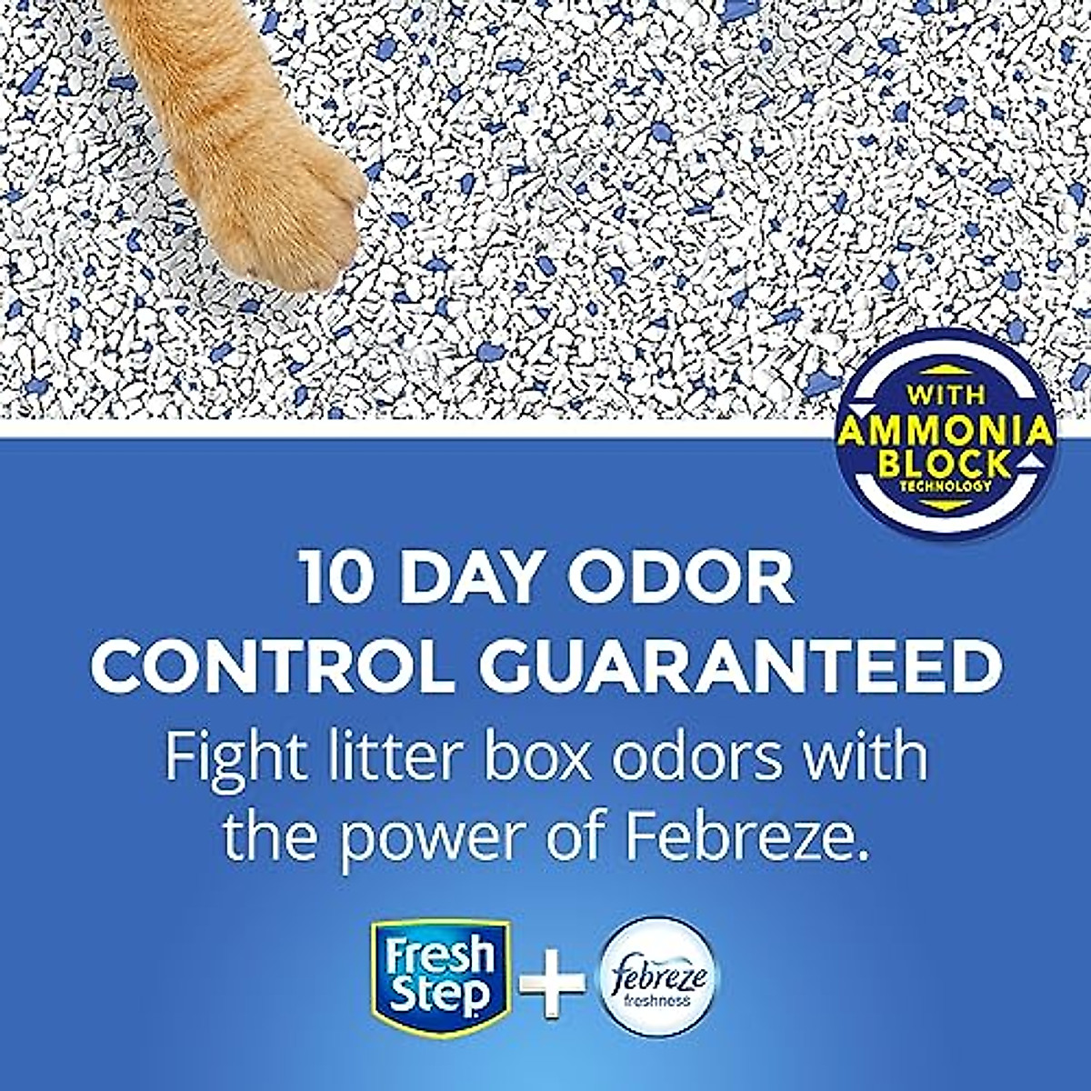 Fresh Step Clumping Cat Litter, Multi-Cat Odor Control, 14 lbs
