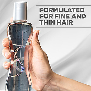 BioSilk Silk Therapy Lite, Leave-In Reconstructing Treatment To Smooth Fine & Thin Hair, Sulfate, Paraben & Cruelty-Free, 5.64 Oz