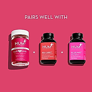 HUM Hair Sweet Hair - Hair Growth Supplement & Biotin Gummies to Combat Hair Loss & Thinning - Fo Ti, Folic Acid, Zinc, Vitamin B12 & PABA to Support Healthy Hair, Skin and Nails (60 Vegan Gummies)