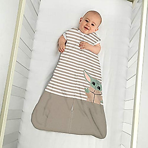 Lambs & Ivy Star Wars Baby Yoda Grogu The Child Cotton Wearable Blanket