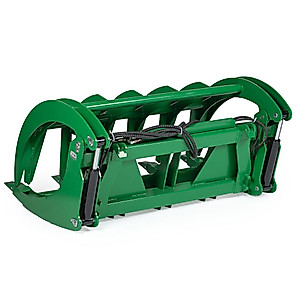 Titan Attachments 60" HD Root Grapple Rake Attachment Fits John Deere Hook and Pin Connection, Recommended for Series 2, 3, and 4 Tractors, Twin 3,000 PSI Cylinders, Carry Rocks, Logs, Brush, Debris