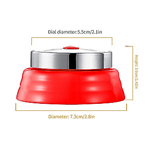 Kitchen Timer, Kitchen Countdown Cooking Timer Reminder No Battery Required Magnetic Time Management Timer Red