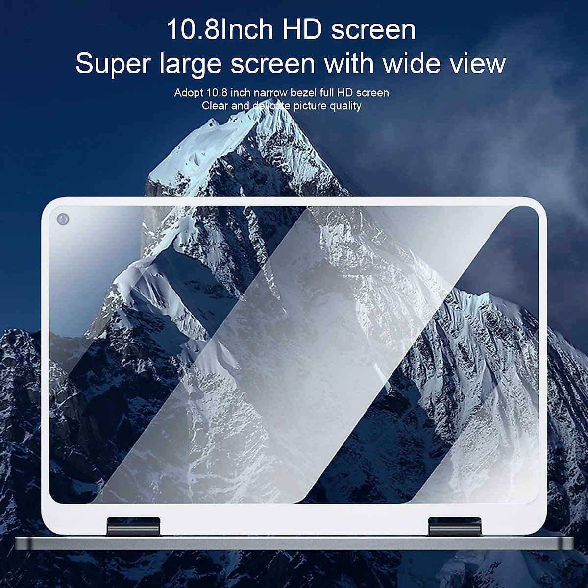 2 in 1 Touchscreen Laptop,10.8inch FHD 360° Rotatable Notebook Computer Tablet PC with Stylus,LPDDR4 8GB RAM 512GB SSD,for Windows 11,USB2.0,Type C,SD Slot,3.5mm