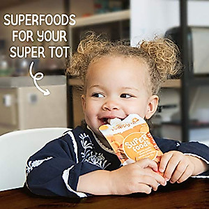HAPPYTOT Organics Super Foods Stage 4, Super Foods Variety Pack, 4.22 Ounce Pouch (Pack of 16) packaging may vary