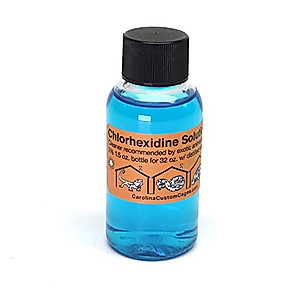Carolina Custom Cages' Reptile Digital Program Timer; 7-Day, Dual-Outlet Bundle with Carolina Custom Cages' Chlorhexidine Solution 2%; 1 Refill Makes 32 oz. of Working Solution