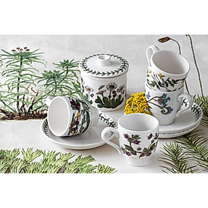 Portmeirion Botanic Garden Drum Shaped Covered Sugar Bowl