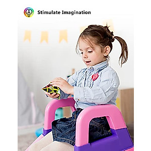 Vdealen Speed Cube Set, 2x2x2 3x3x3 Pyramid Magic Cube Set, Puzzle Cube Toys Birthday Party Christmas Stocking Stuffers Gift for Kids Teens Adults(Carbon Fiber Sticker)