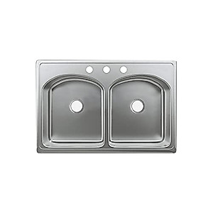 Swiss Madison SM-KT661 Ouvert 33 x 22 Stainless Steel, Dual Basin, Top-Mount Kitchen Sink