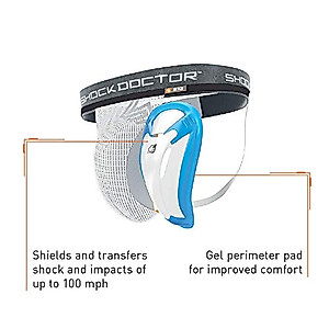 Shock Doctor Jock Strap Supporter with BioFlex Cup Included - Core Protective Sports Athletic Cup - Adult